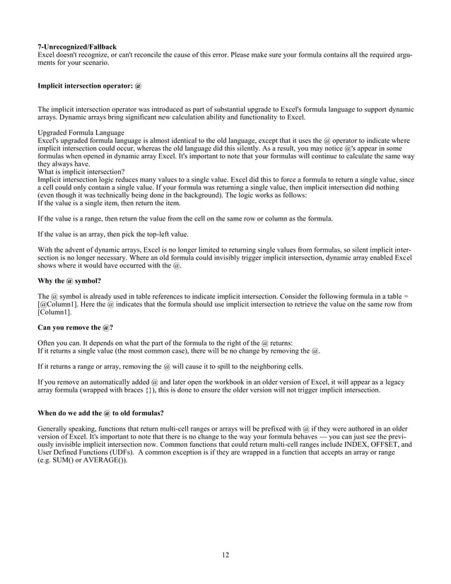 New Dynamic Array Functions. Excel Tutorial | PDF