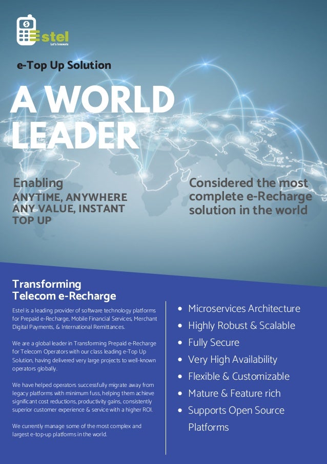 Estel e-Top up brochure | PDF
