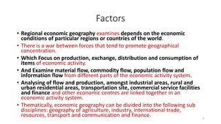 New Economic Geography | PPTX