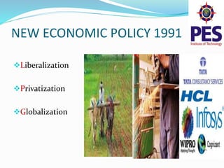 New economic policy 1991 AND Indian economy | PPTX