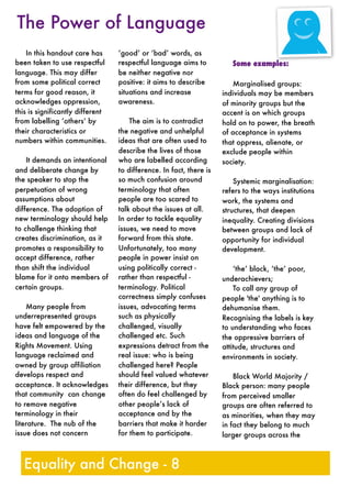 New Equality And Diversity handout | PDF