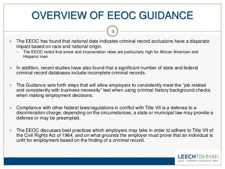 New EEOC guidelines - What Employers Need to Know about the Use of ...