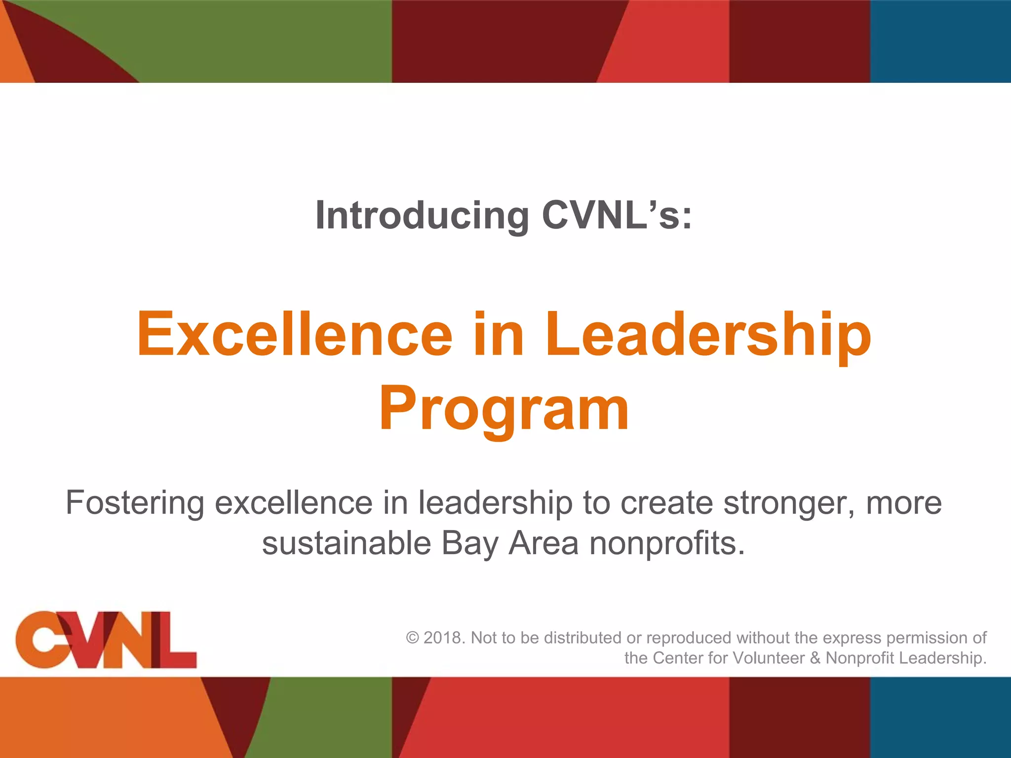 Excellence in Leadership Program | PPT