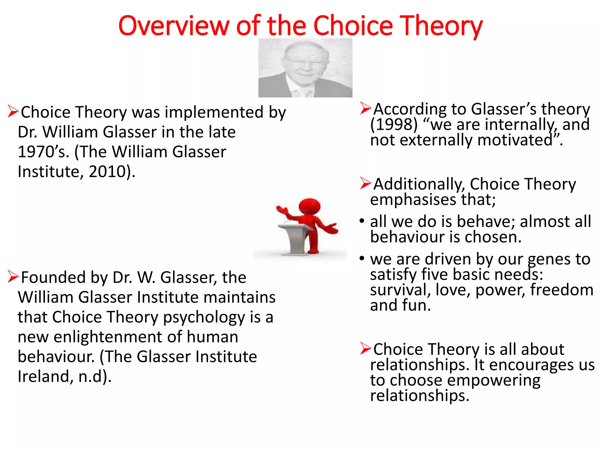 5Star Reflectors PowerPoint Presentation on Glasser's Choice Theory | PPTX