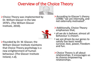5Star Reflectors PowerPoint Presentation on Glasser's Choice Theory | PPTX