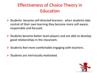 5Star Reflectors PowerPoint Presentation on Glasser's Choice Theory | PPTX
