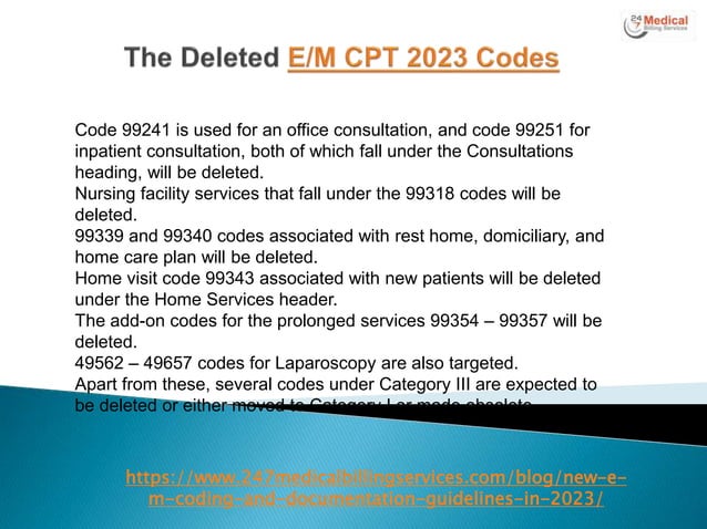 New EM Coding And Documentation Guidelines In 2023.pptx New EM Coding And Documentation Guidelines In 2023.pptx