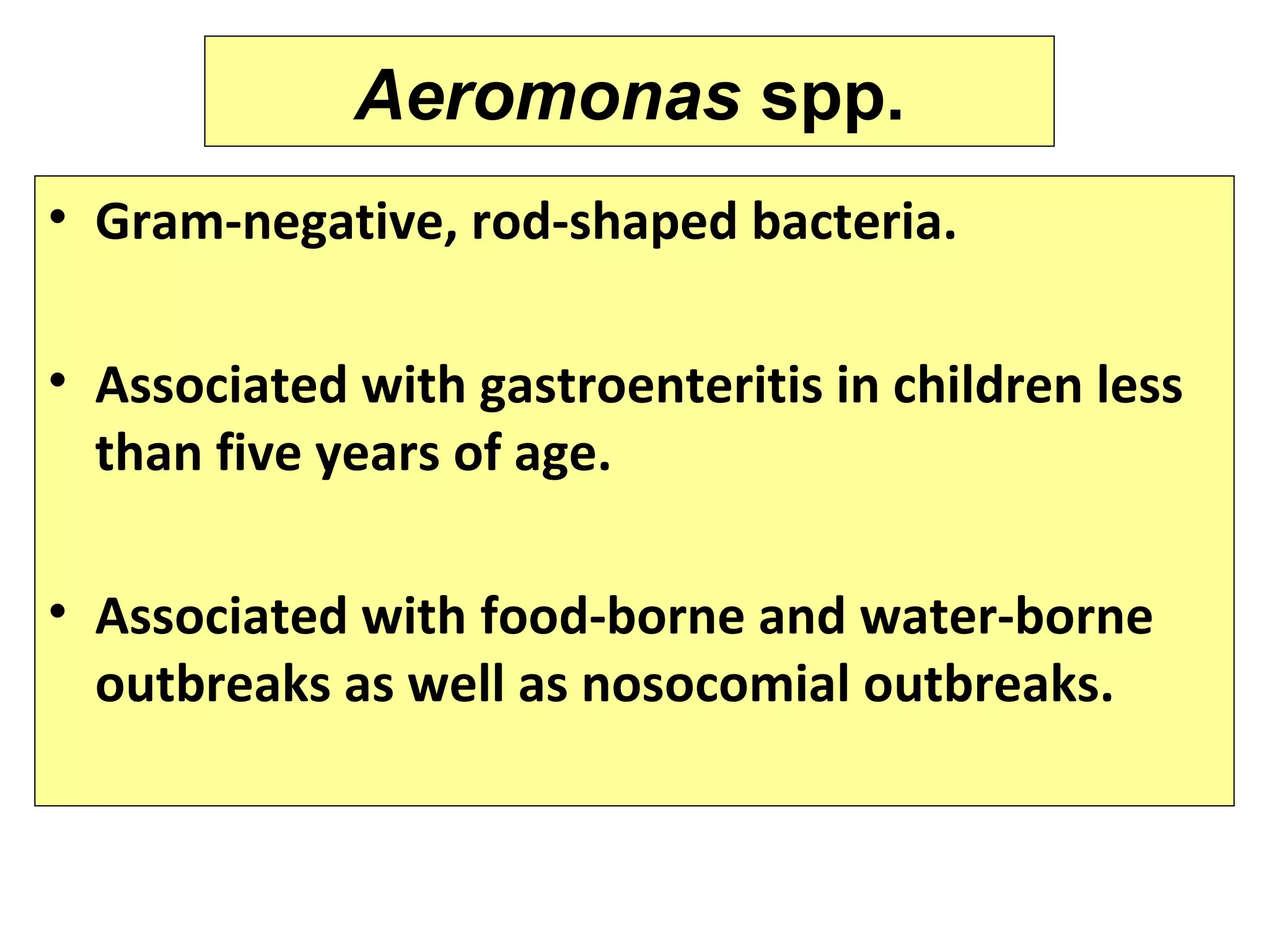 New Emerging Enteric Pathogens-Aeromonas as a Model | PPT