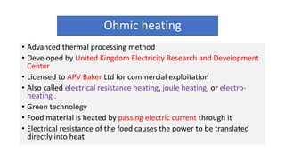 New emerging technology in food processing | PPTX