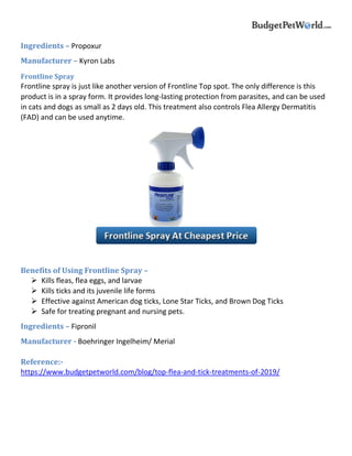 New emerging top 6 flea and tick treatments in 2019 | PDF