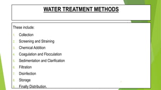New emerging water treatment methods | PPTX