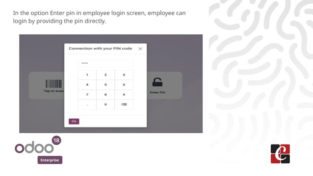 New Employee Login Screen in Odoo 18 POS | PPTX