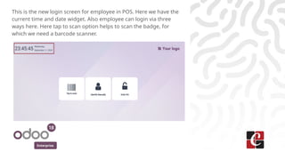 New Employee Login Screen in Odoo 18 POS | PPTX
