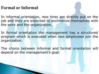 New employee oreintation | PPTX