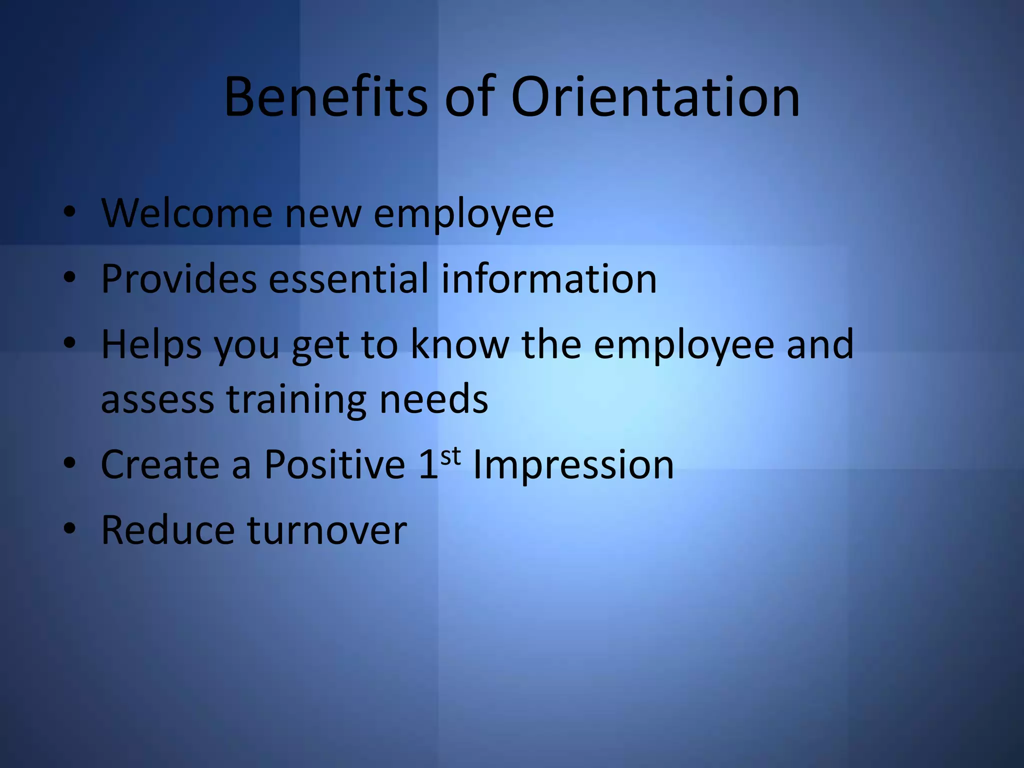 New employee orientation For a Company - Human Resource Ppt | PPTX