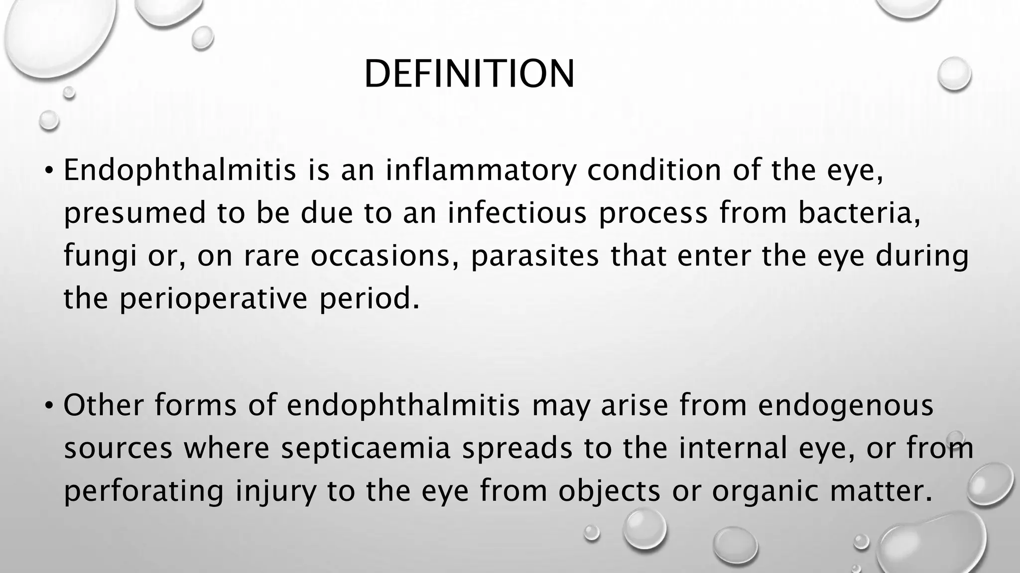 New endophthalmitis | PPTX