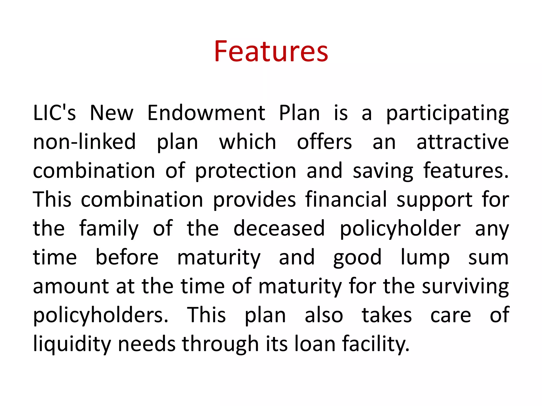LIC - New Endowment | PPTX