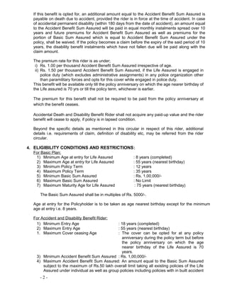 LIC's New endowment Plan Table no 814 | DOC