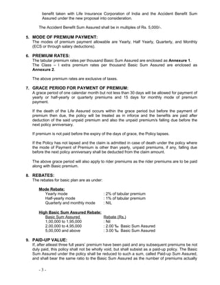 LIC's New endowment Plan Table no 814 | DOC