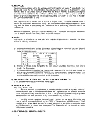 LIC's New endowment Plan Table no 814 | DOC