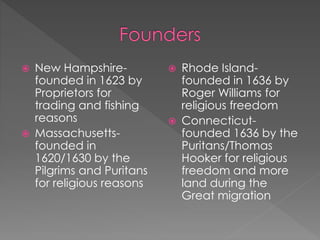 New england colonies | PPT