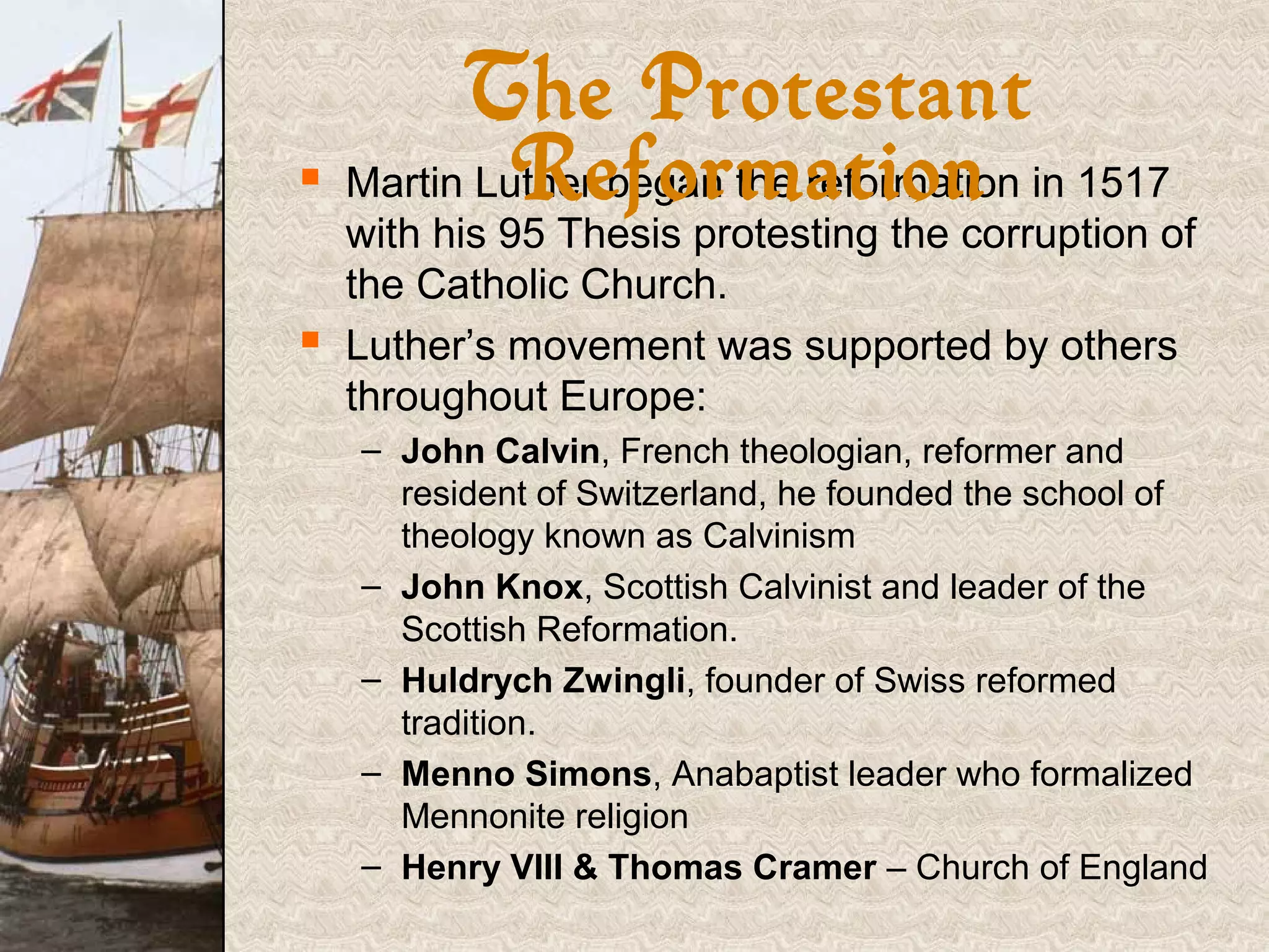 Colonization of New England (Abridged) | PPT