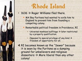 New englandcolonizationrevised | PPT