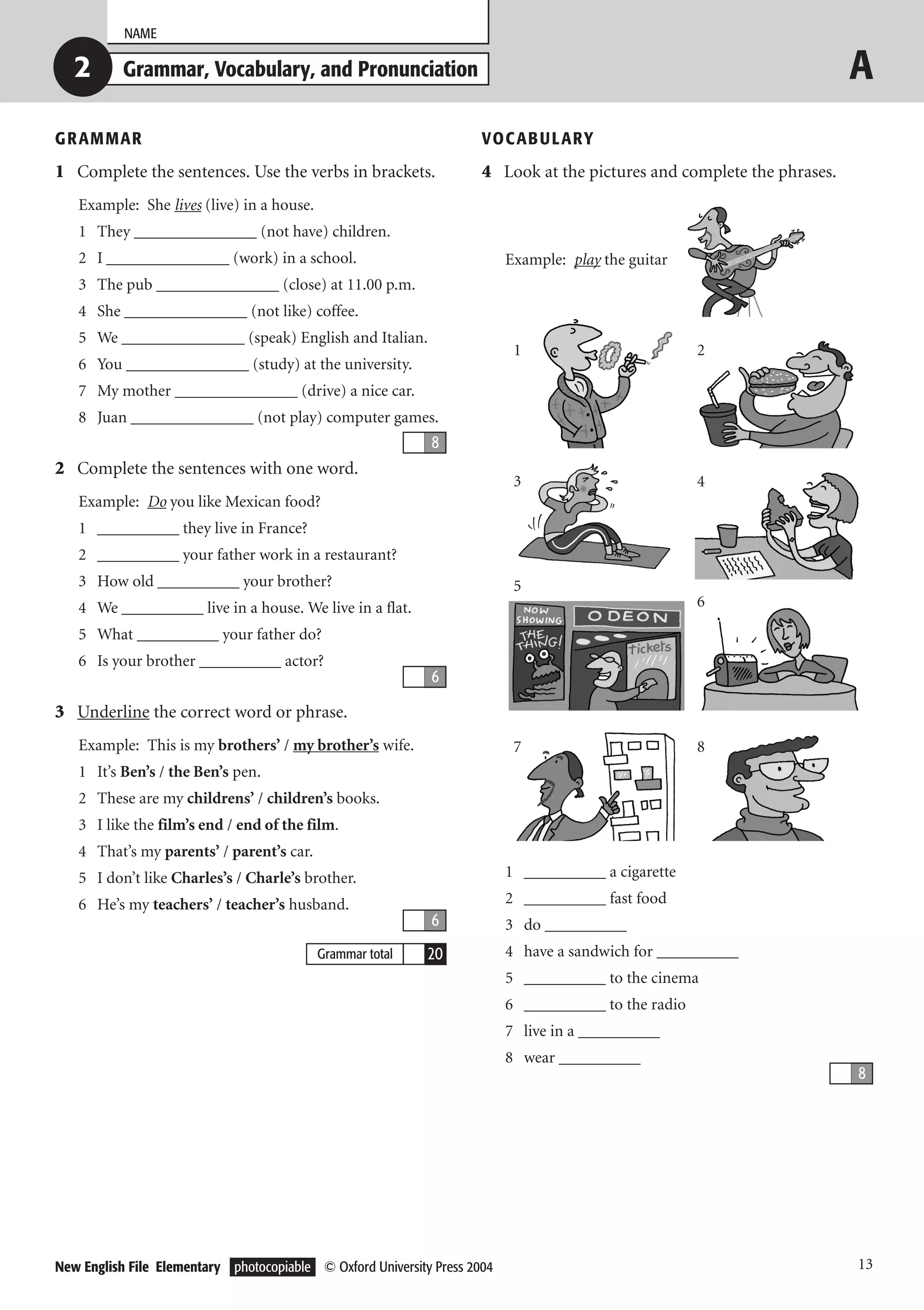 New English File 2004 Elementary Test Booklet 3.pdf