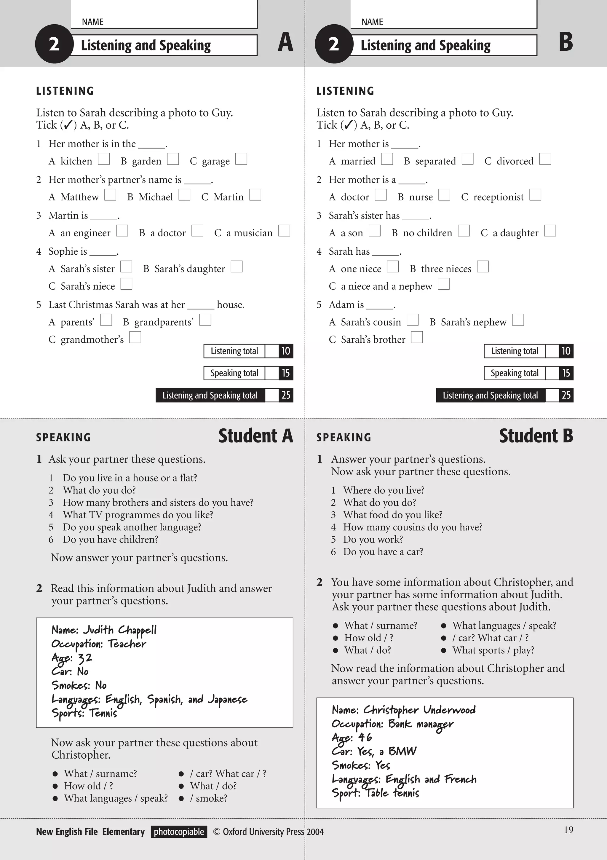 New English File 2004 Elementary Test Booklet 3.pdf