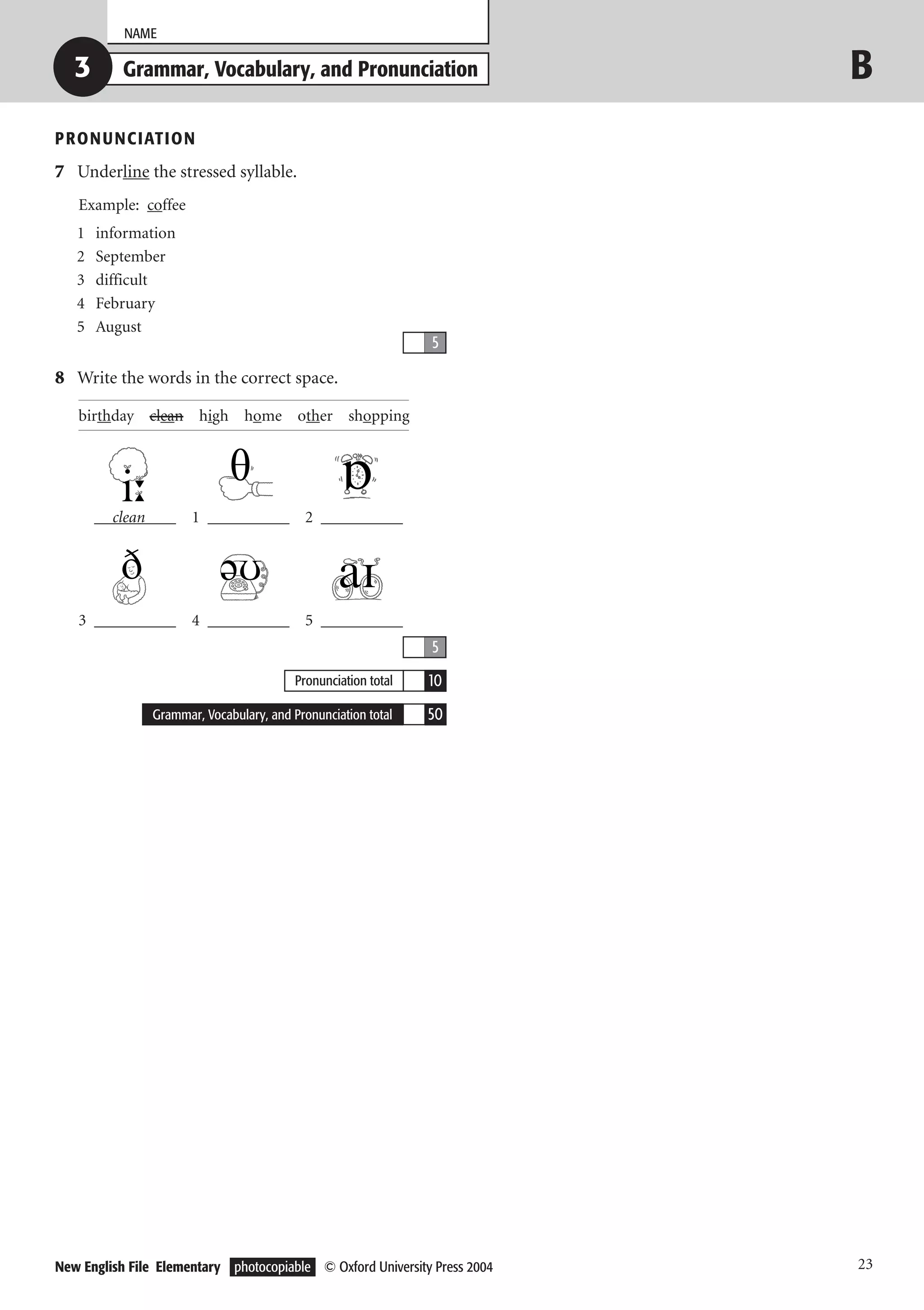 New English File 2004 Elementary Test Booklet 3.pdf
