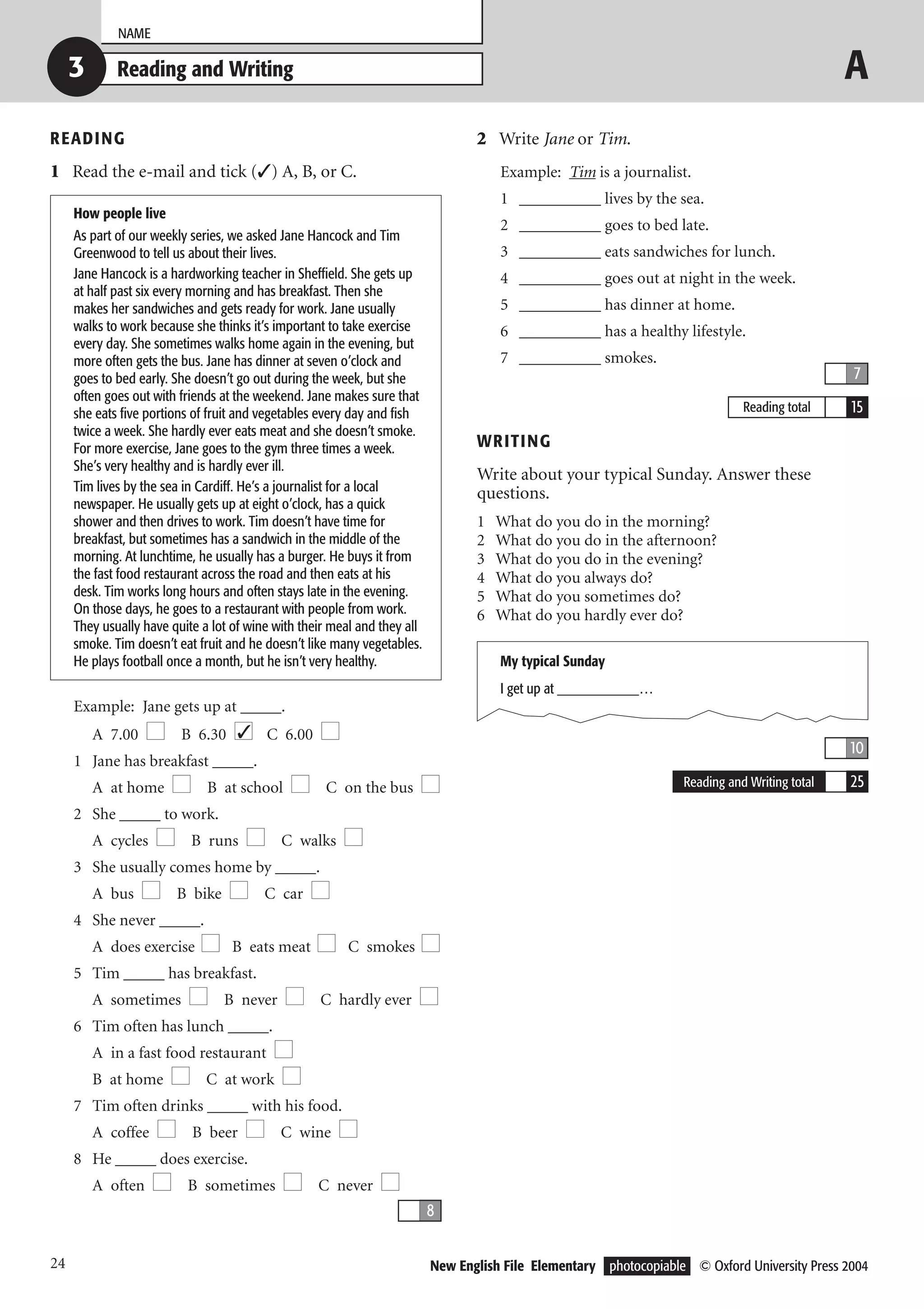 New English File 2004 Elementary Test Booklet 3.pdf