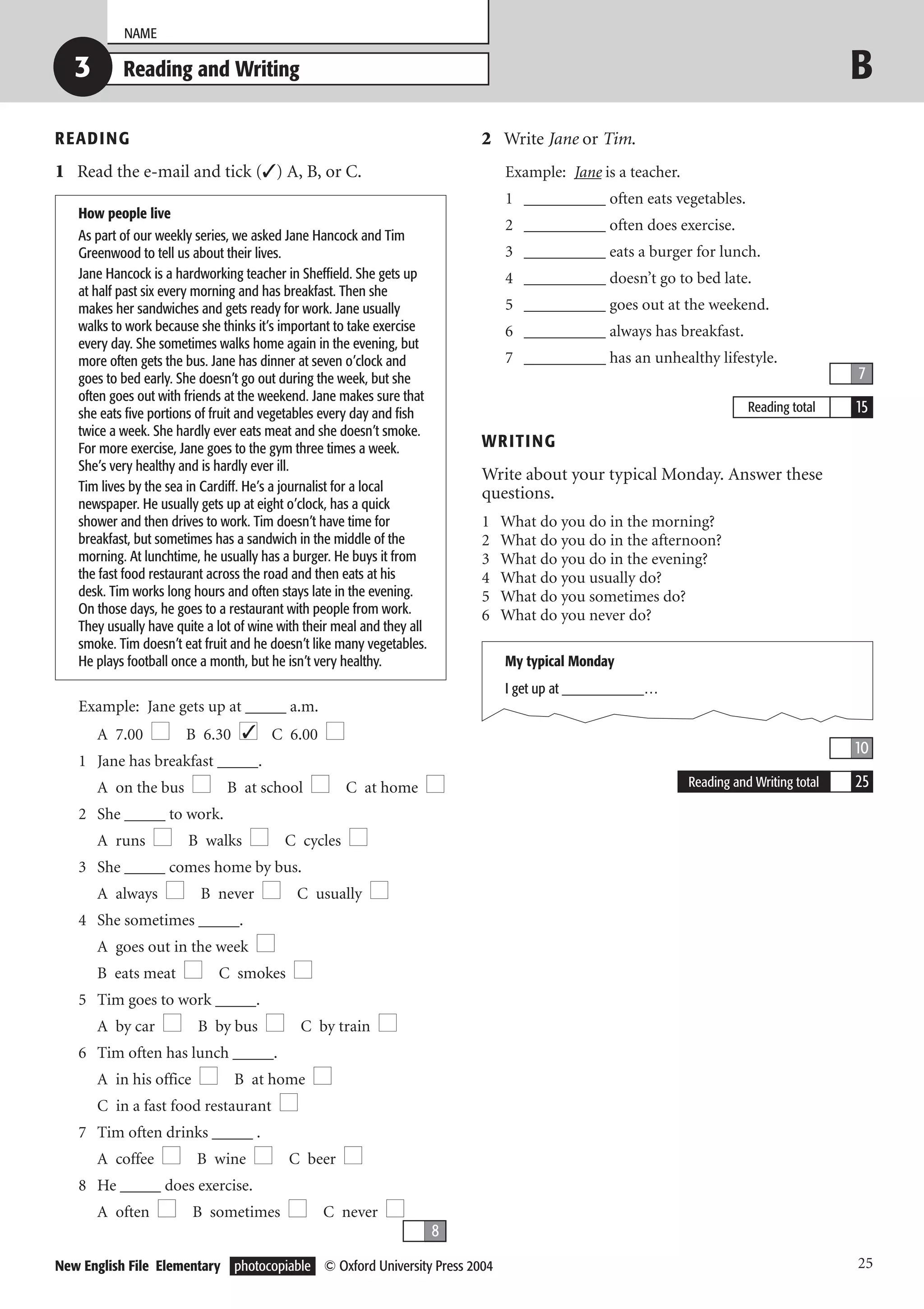 New English File 2004 Elementary Test Booklet 3.pdf
