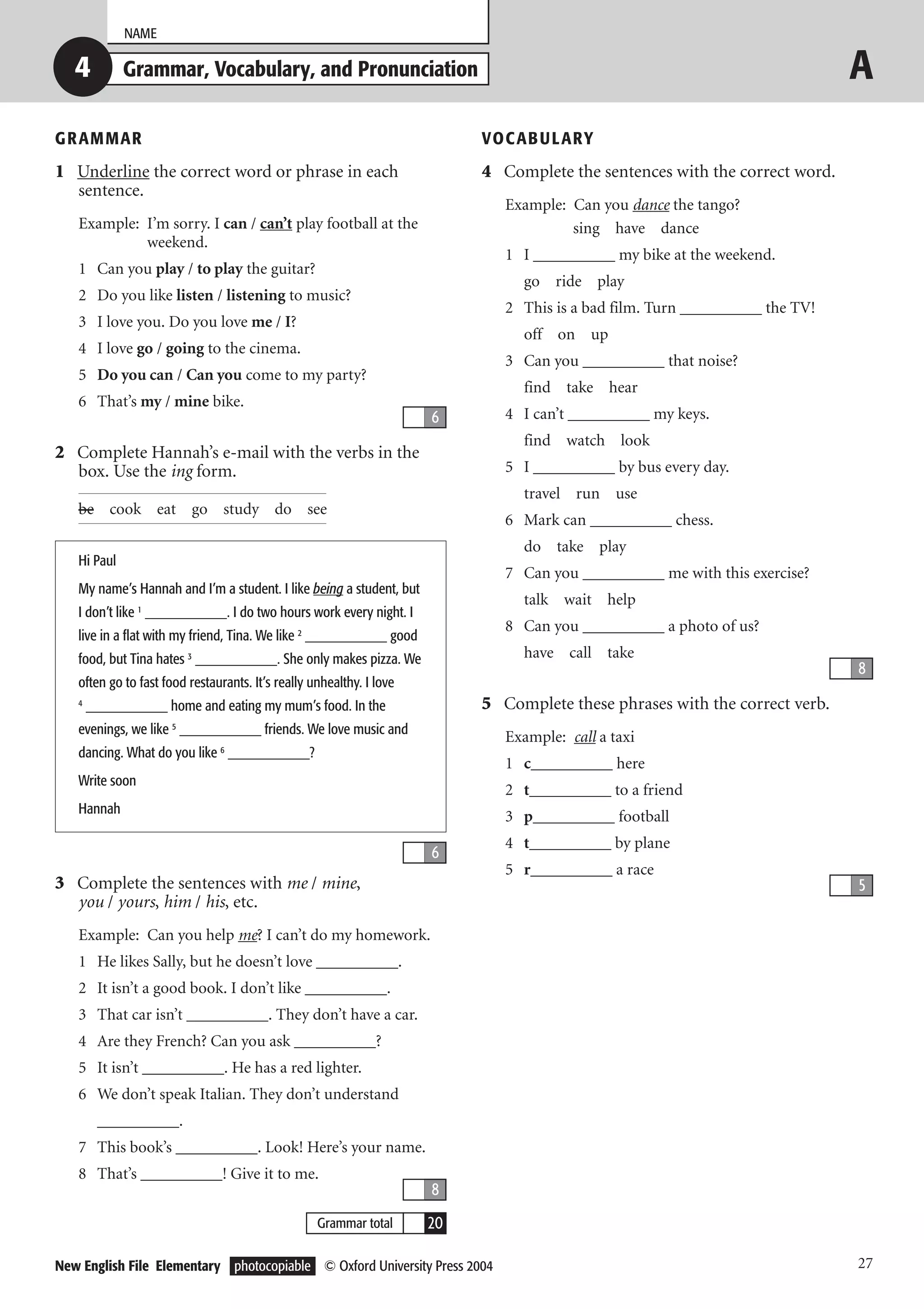 New English File 2004 Elementary Test Booklet 3.pdf