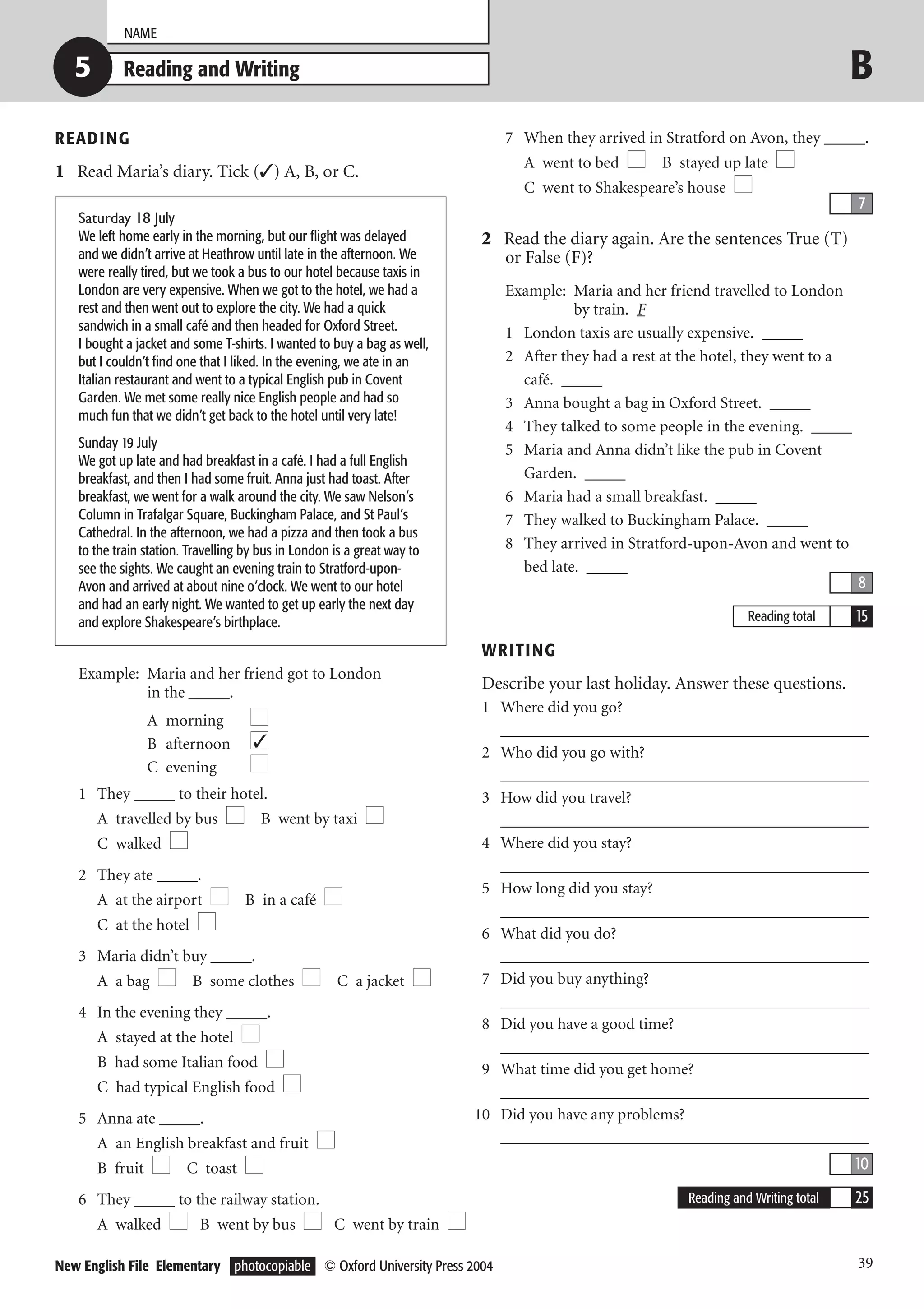 New English File 2004 Elementary Test Booklet 3.pdf