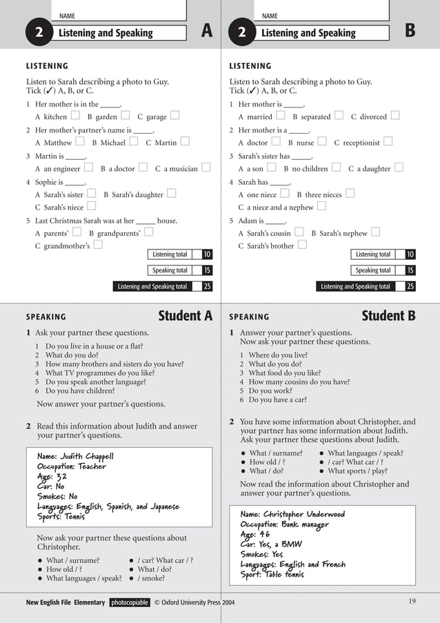 New English File 2004 Elementary Test Booklet 3.pdf