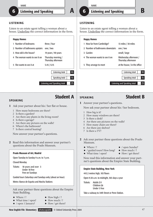 New English File 2004 Elementary Test Booklet 3.pdf