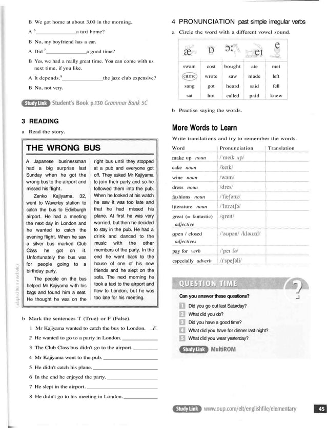 New English File Elementary Workbook.pdf | Food & Drink