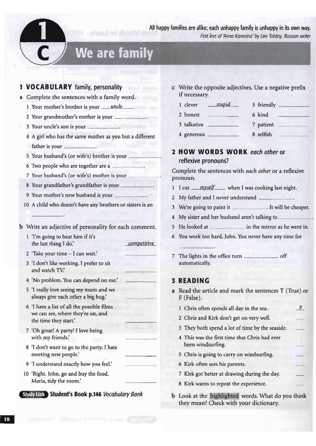 New english file_intermediate_workbook | PDF
