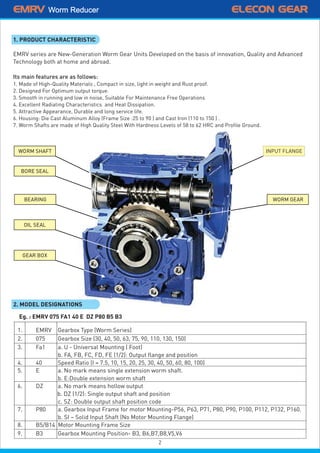 Worm Gearbox Suppliers in india |Sumit Engineers | PDF