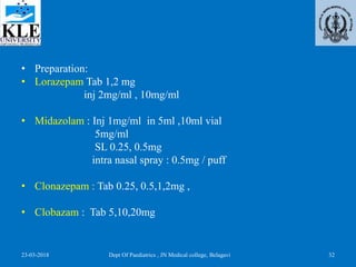 Newer and classical Anti Epileptic Drugs in Paediatrics | PPTX