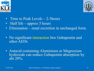 Newer and classical Anti Epileptic Drugs in Paediatrics | PPTX