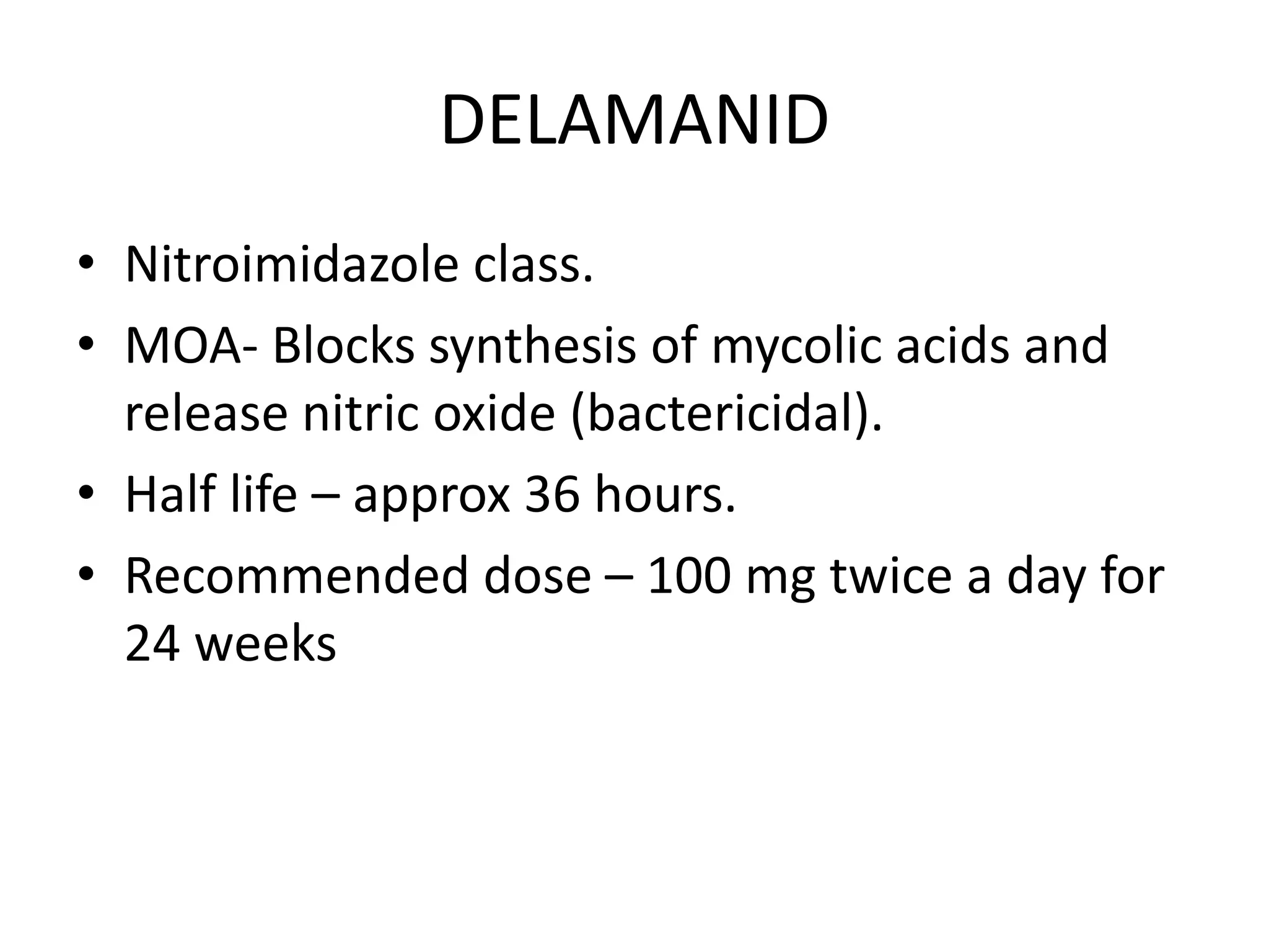Newer anti tb drugs | PPTX