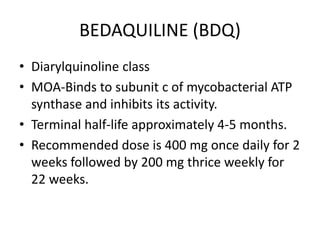 Newer anti tb drugs | PPTX