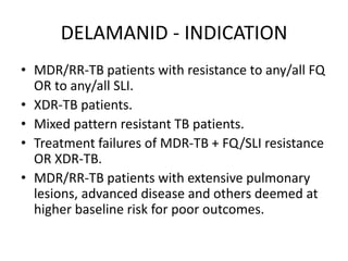 Newer anti tb drugs | PPTX