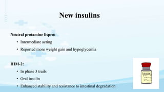 Newer antidiabetic agents | PPTX