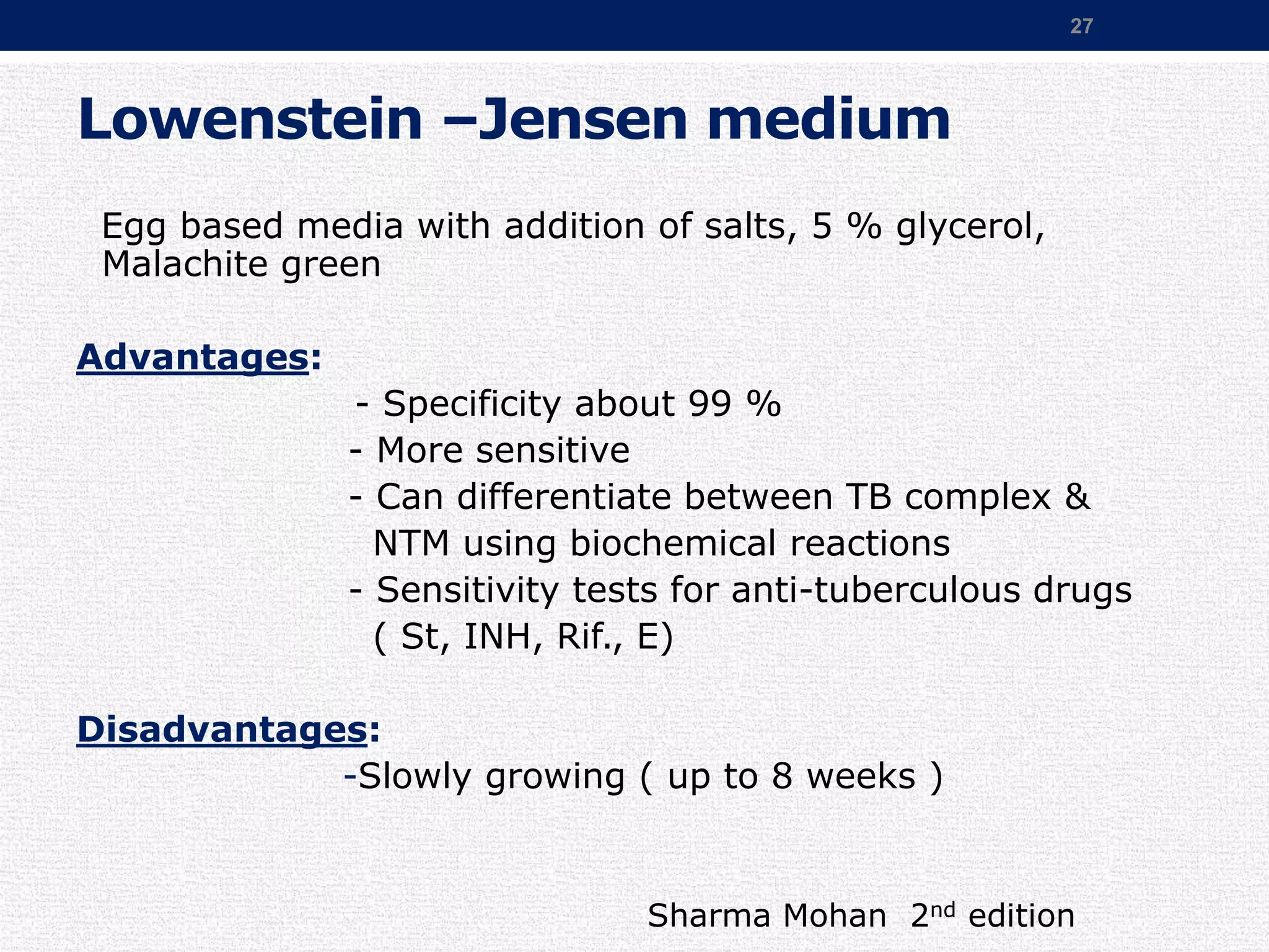 Newer diagnostic methods for tuberculosis | PPTX