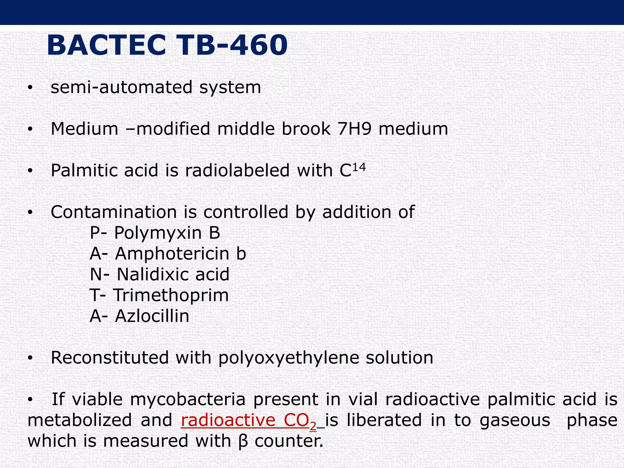 Newer diagnostic methods for tuberculosis | PPTX