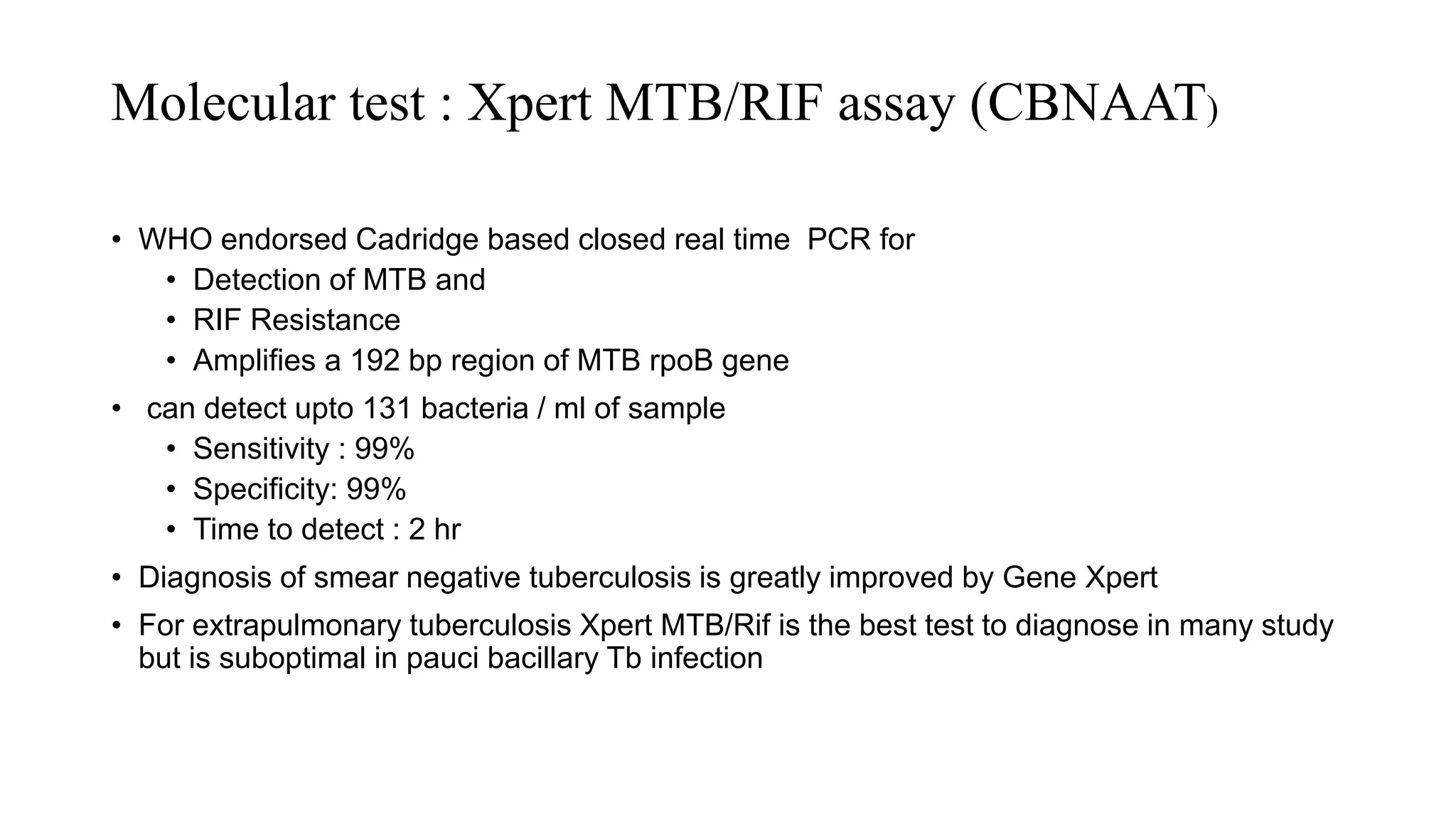 Newer Diagnostic Modality in Tuberculosis.pptx
