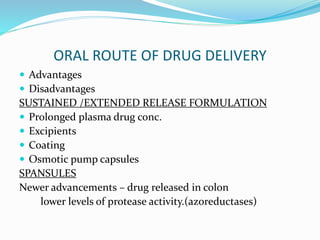 Newer drug delivery methods | PPT