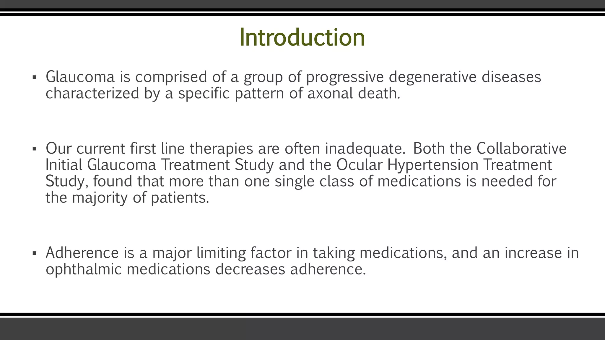 Newer drugs in Glaucoma Mangement | PPTX